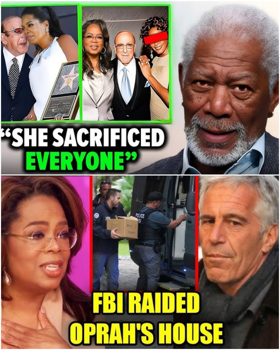 Morgan Freeman EXPOSES Oprah SCARY Rise to Fame (WORSE Than Epstein ...