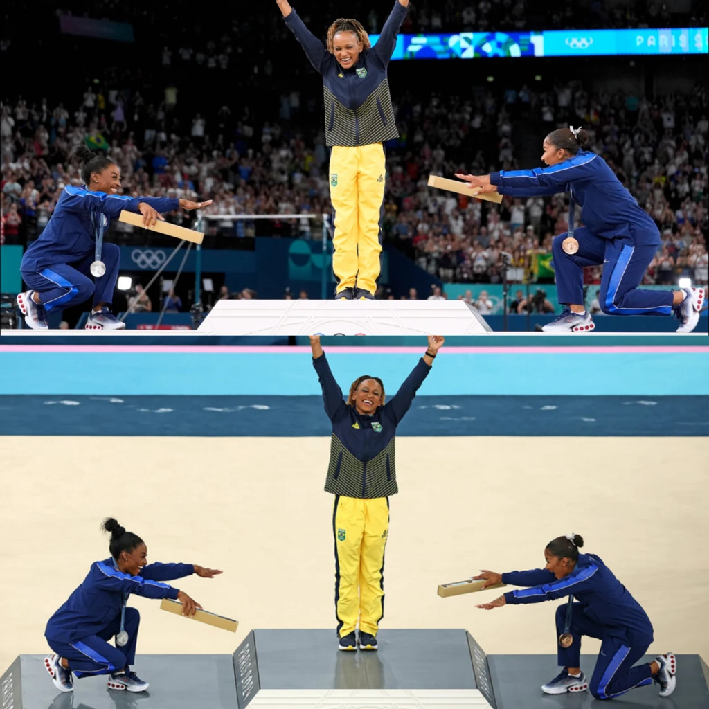 Simone Biles addresses viral bowing Olympics moment: 'It was just the ...